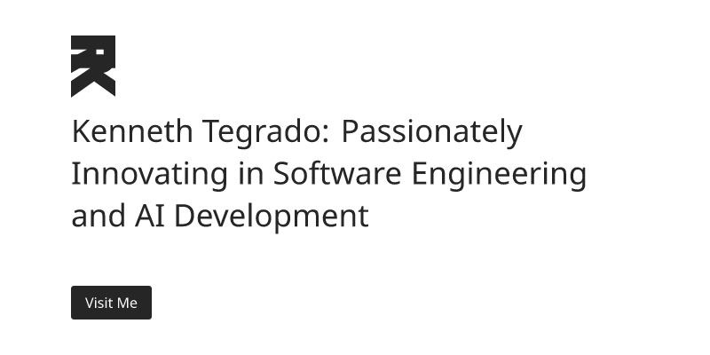 Kenneth Tegrado - Senior Computer Science Student